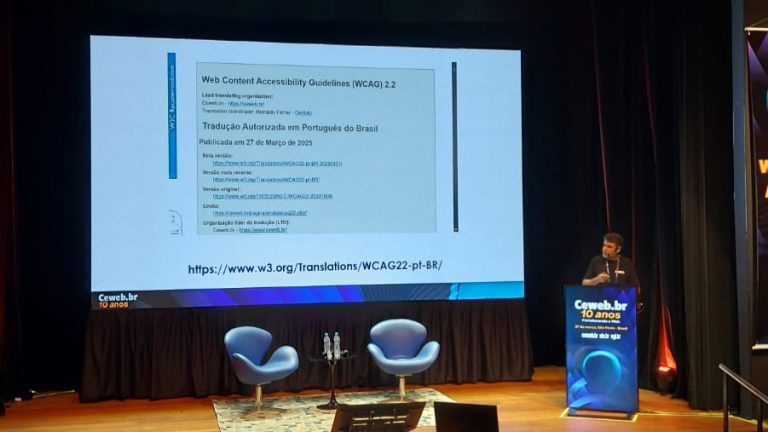 Ceweb.br publica a versão em português do WCAG 2.2 - WPT